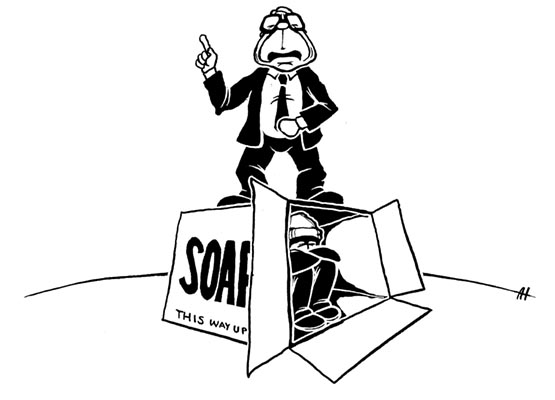 Soap Box – Alex Hughes Cartoons
