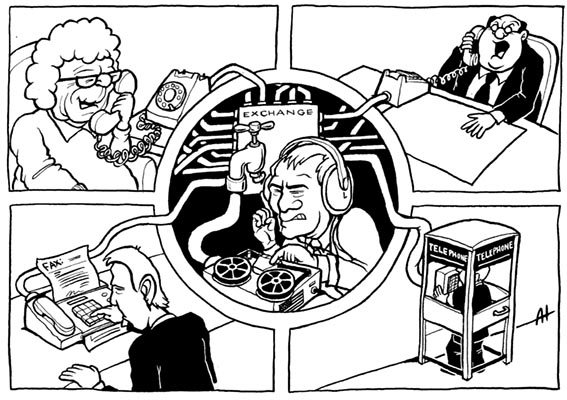 Phone Tap – Alex Hughes Cartoons