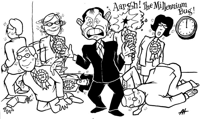 Millennium Bug – Alex Hughes Cartoons
