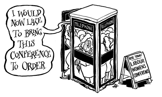Labour Womens Conference – Alex Hughes Cartoons