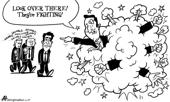 Look over there! They’re FIGHTING! – Alex Hughes Cartoons