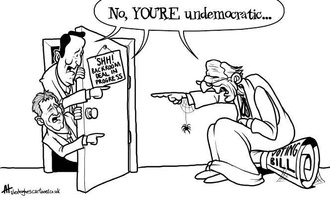 No, You’re Undemocratic… – Alex Hughes Cartoons